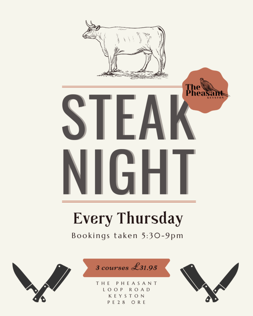 Events - The Pheasant at Keyston